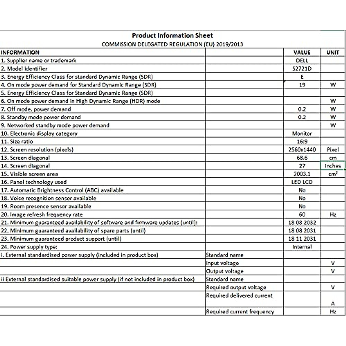 Dell S2722DC 27 USB-C Monitor QHD 2560x1440- S2722DC