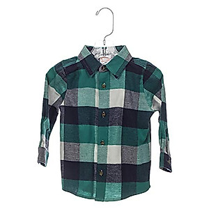 Mainetti 5075 Clear Plastic Hangers With 360 Swivel Metal Hook And Notches For Straps, Great For Children's Shirts/Tops/Dresses, 12-Inch (Value Pack Of 100)