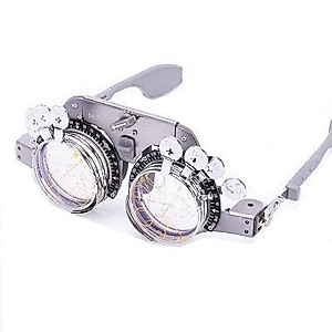 CGOLDENWALL Adjustable Trial Frame Optical Trial Lens Frame PD 54-70mm Pure Titanium Optical Titanium Optic Trial Eye Optometry Lens Frame Test Optician TF-BT