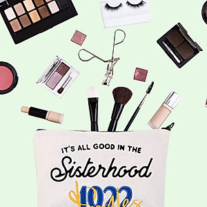 FOTAP Sorority Gifts Sigma Gamma Rho Sorority Makeup Bag SGR Gift Sorority Zipper Pouch Greek Sorority Cosmetic Bag (SISTERHOOD 192/2)