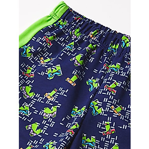 Teenage Mutant Ninja Turtles Toddler Boys' Crew Neck Tshirt & Shorts 2-Piece Set, True Navy, 5T