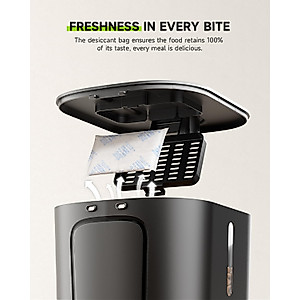 APETDOLA Automatic Cat Feeder, 5G WiFi Cat Food Dispenser with APP Control, 3L/12 Cup Timed Cat Dry Food Dispenser, Auto Pet Feeder Programmable for Cats & Dogs, 10s Voice Recorder, Dual Power Supply