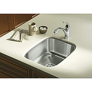 STERLING 11449-NA Springdale 16-inch by 20-1/4-inch Under-mount Single Bowl Bar Sink, Stainless Steel