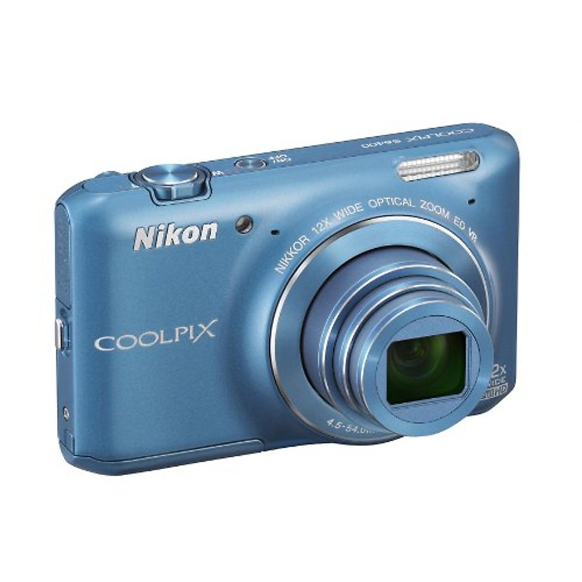 Nikon COOLPIX S6400 16 MP Digital Camera with 12x Optical Zoom and 3-inch LCD (Blue)