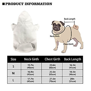 DDFS Classic White Color Dog Halloween Costumes Puppy Clothes with Pocket Fashion Design Pumpkin Pattern Comfy Soft Flattering Doggie Outdoor Pullover Dog Hoodies Puppy Shirts Sweatshirts Small Size