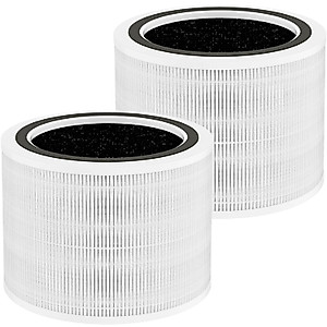 2 Pack Core 200S Replacement Filter Compatible with LEVOIT Core 200S Air Purifier, H13 True HEPA & Activated Carbon, Core 200S-RF