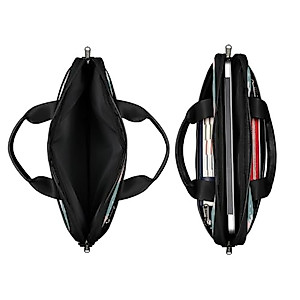 Summer Palm Tree Laptop Computer Bag Waterproof Shoulder Messenger Bag 13-15 inch Durable Laptop Tote Bag with Shoulder Strap Handle Lightweight Crossbody Briefcase