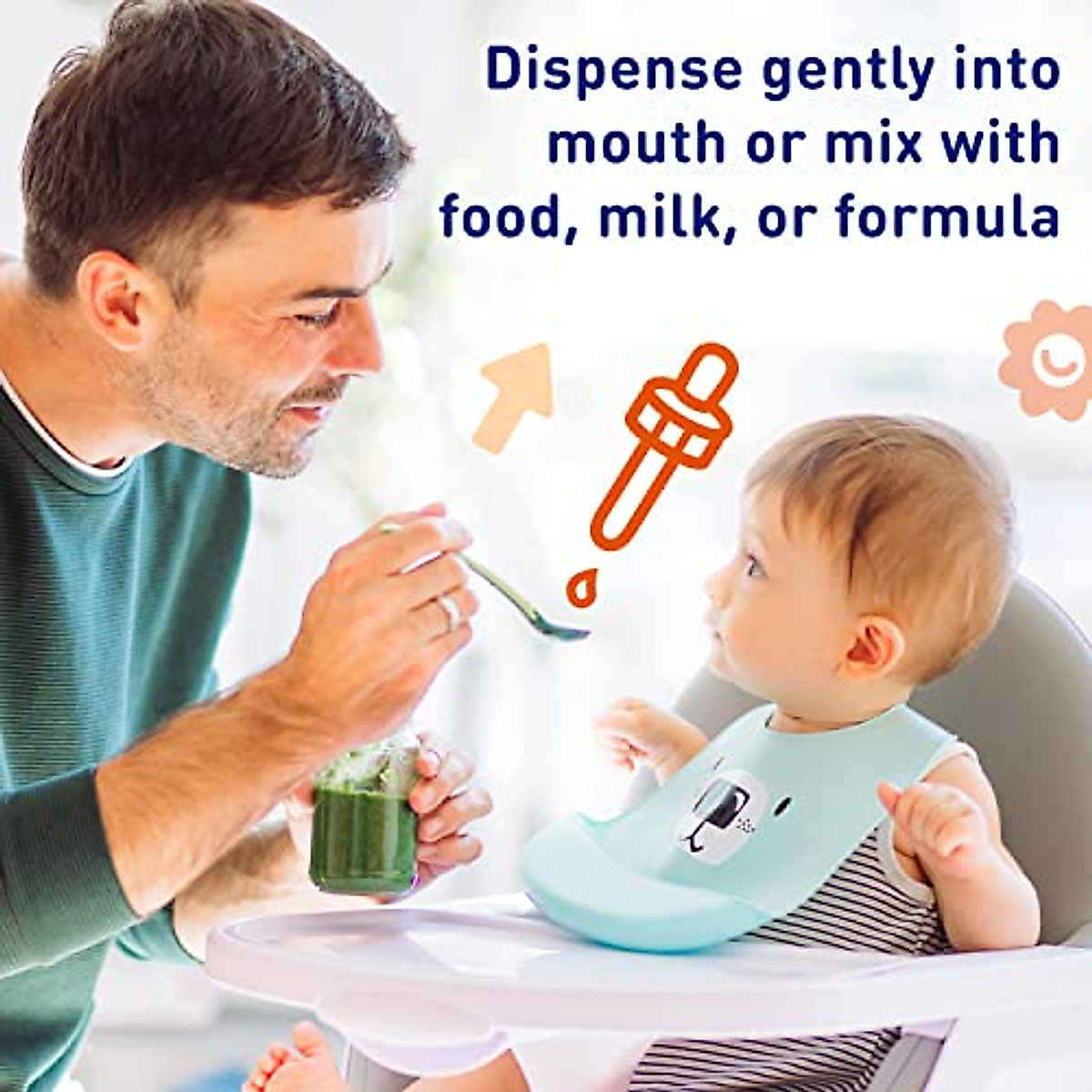 Enfamil Baby Vitamins Enfamil Poly-Vi-Sol 8 Multi-Vitamins & Iron Supplement Drops for Infants & Toddlers, Supports Growth & Development, 50 mL Dropper Bottle (Packaging May Vary)