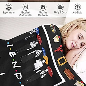 Friends Blanket Show Gifts to Friends Throw Blanket Ultra-Soft Micro Fleece Blanket The Office Blanket Fleece Bed Blankets All Season for Couch