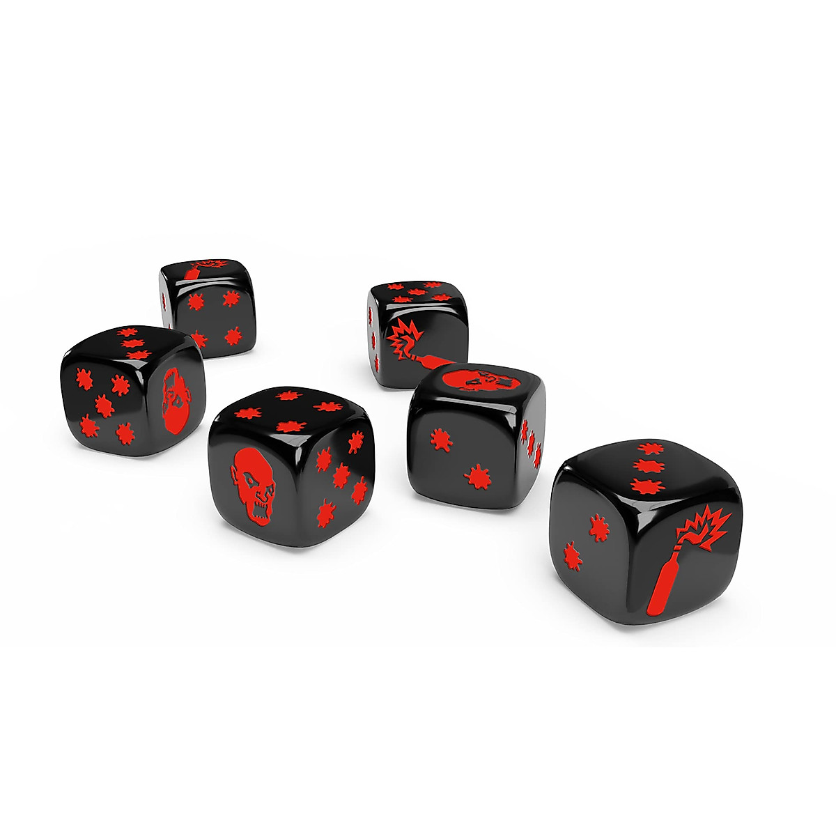 CMON Zombicide 2nd Edition Special Black and White Dice | Strategy Board Game | Cooperative Game for Teens and Adults | Zombie Board Game | Ages 14+ | 1-6 Players | Avg. Playtime 1 Hour | Made by CMON