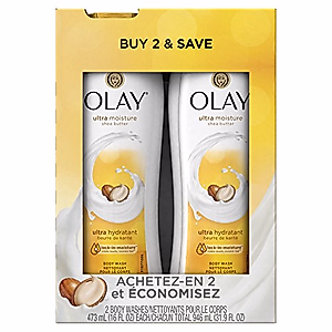 Body Wash for Women by Olay, Body Wash with Shea Butter - 16 Fl Oz- (Pack of 2)