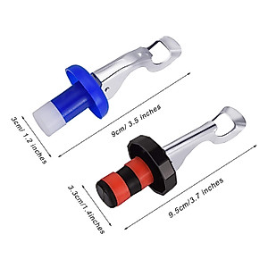 10 Pieces Silicone Wine Stoppers Expanding Manual Beverage Bottle Plug Reusable Leakproof Wine Bottle Airtight Seal Cork