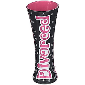 Designs by Lolita "Happily Divorced" Hand-painted Artisan Shooter Shot Glass, 1 oz.