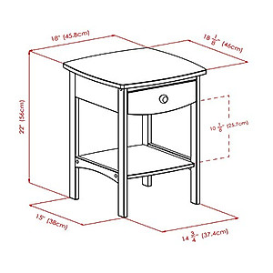 Winsome Wood Claire Accent Table, Walnut