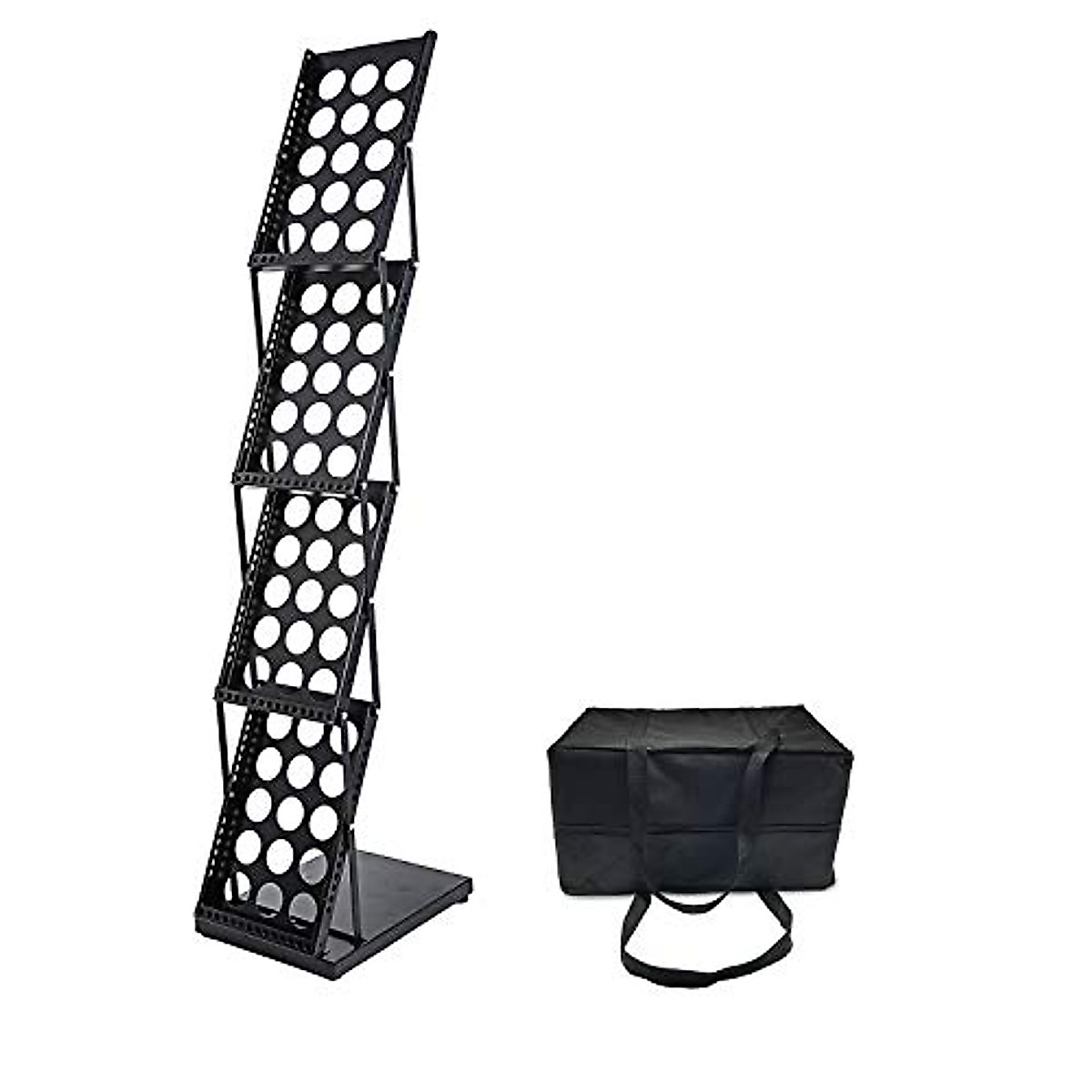 Polmart Brochure Magazine Catalog Literature Display Rack, 4 Pockets