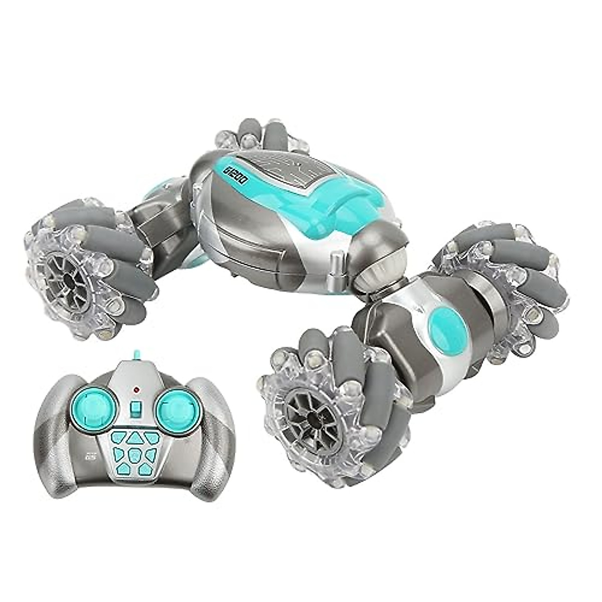 Alomejor Remote Control Car Toy, 2.4Ghz RC Stunt Car 360 Degrees Rotation ABS Electronic Component for Home (Green)