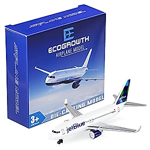 EcoGrowth Model Planes Jet Blue Airplane Model Airplane Toy Plane Aircraft Model for Collection & Gifts