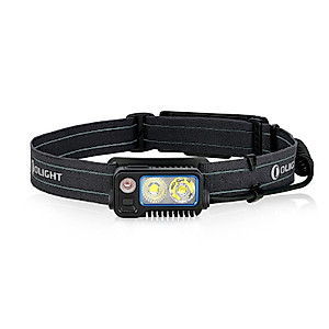 OLIGHT Array 2 Pro 1500 Lumens Headlamp with Red Light Option, Powered by USB-C Rechargeable LED Headlight with Motion Sensor for Outdoors, Camping, Running, Working (Black)