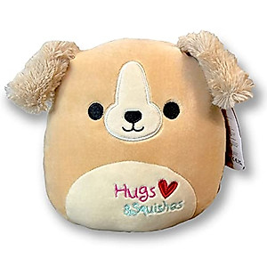 Squishmallows 8 Inch Stevon The Tan Dog Plush with Hugs & Squishes On Belly - Join The 2023 Valentine's Day Squad Stuffed Animal Toys