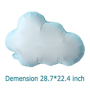 YuBoBo 42PCS Foil Cloud Balloons And Latex Balloon Baby Shower Decorations For Girl And Boy, Happy Birthday Balloon,Romantic Anniversary Decorations Wedding Decor Kids' Party And Graduation Party