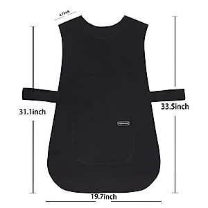 YESMUSSE Universal Cobbler Apron Smock Long Cooking Cleaning Pregnant Nursing Free From Neck Pain