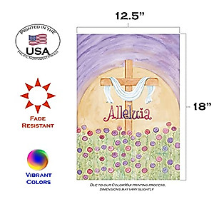 Toland Home Garden 118054 Easter Garden Flag, 12x18 Inch, Double Sided for Outdoor Religious House Yard Decoration