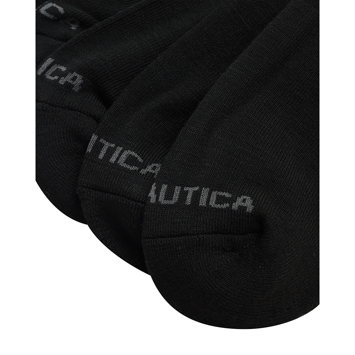 Nautica Men's Athletic Socks - Cushioned Low Cut Socks (8 Pack), Size 6-12.5, Black