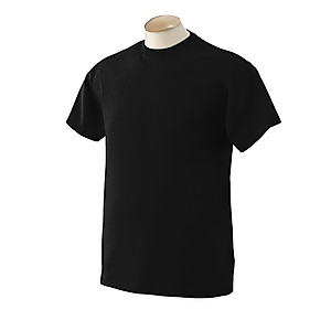 Fruit Of The Loom Men's Heavy Cotton T-Shirt, Black, Large