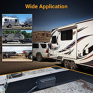 SnowyFox 7 Way Trailer Plug Cord Junction Box - Heavy Duty 7 Pin Trailer Wiring Harness Inline Cord Cable Weatherproof Corrosion Resistant, 8 feet