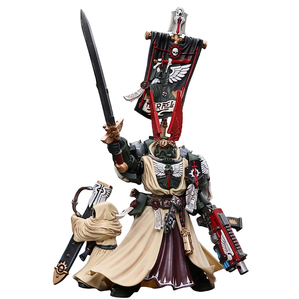 HiPlay JoyToy Warhammer 40K Collectible Figure: Dark Angels Supreme Grand Master Azrael 1:18 Scale Action Figures JT7899 (JT7899 Azrael)