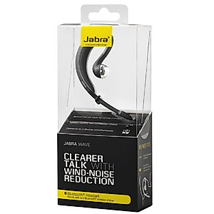 Jabra WAVE Bluetooth Headset- Black [Retail Packaging]
