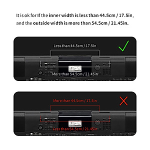 ATNEDCVH Sheet music stand compatible with Yamaha P85 P95 series electronic piano keyboard (Black)