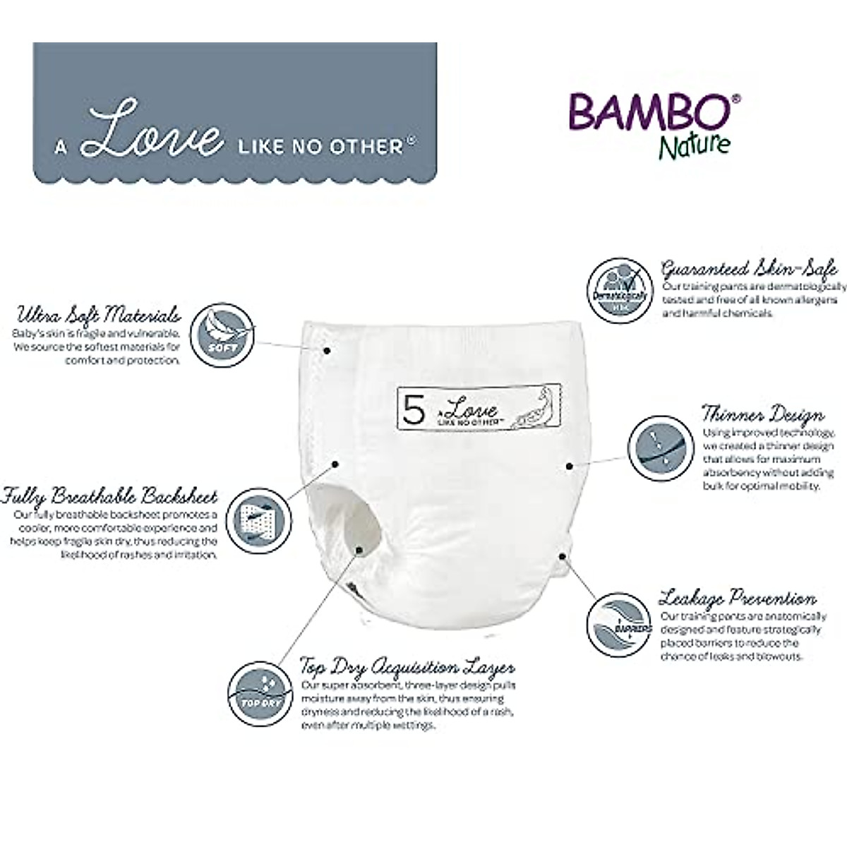 Bambo Nature Premium Training Pants (SIZES 4 TO 6 AVAILABLE), Size 6, 19 Count