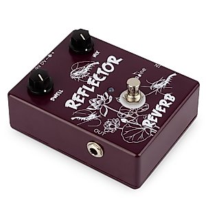 Caline Reverb Guitar Effects Pedal with True Bypass Aluminum Alloy Housing Reflector Brown CP-44