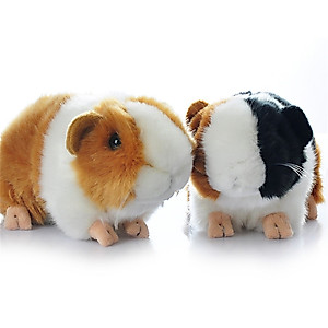 YAIRYANGTZE 2pcs Cute Plush Guinea Pig Stuffed Guinea Pig, 7 inch Plush Hamster Doll Stuffed Dutch Pig, Realistic Plush Guinea Pig