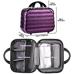 Feybaul Luggage Set 2PCS Suitcase PC+ABS Carry On Luggage with Spinner Wheel