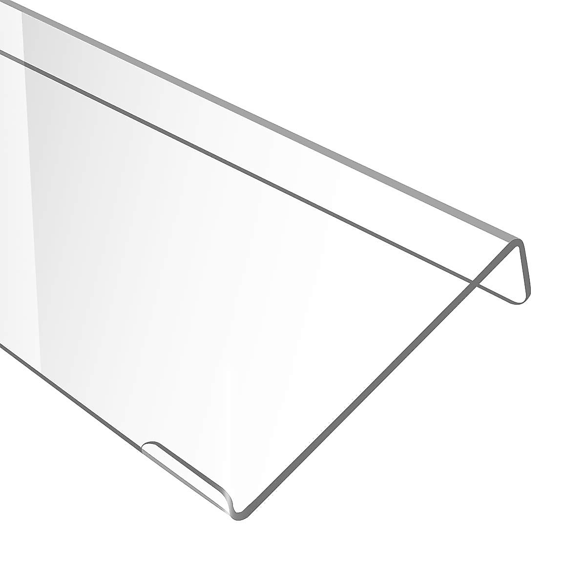 WIWAPLEX Computer Tilted Keyboard Holder, Clear Acrylic Premium Stand-PC Keyboard Stand, Universal Elevated Stand for Easy Ergonomic Typing, Computer Gaming and Working at Home and Office