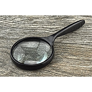 SE 3x Ergonomic Handheld Magnifier with 3" Glass Lens Dia. - MH2117-3