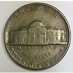 1952 P Jefferson Nickel Average Circulated Five-Cent Piece