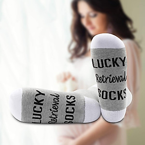 JXGZSO 2 Pairs IVF Socks Lucky Transfer Socks Lucky Retrieval Socks Fertility Socks IVF Transfer Day Gift (Lucky Retrieval Socks)