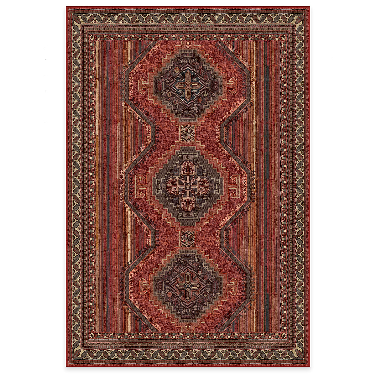 RUGGABLE x Star Wars – The Mandalorian: Mandalore Scarlet Red – Machine Washable Area Rug – Pet & Child Friendly – Stain & Water Resistant – Non-Slip – 6'x9'