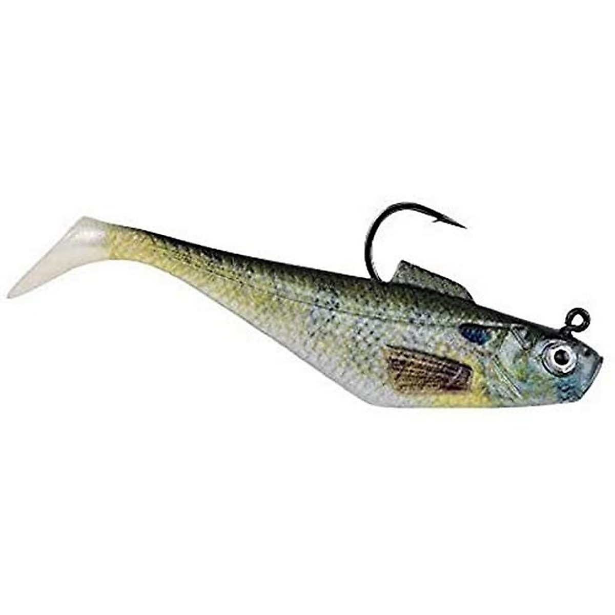 Berkley PowerBait Pre-Rigged Swim Shad Fishing Bait, HD Bluegill, 4in | 10cm, Irresistible Scent & Flavor, Realistic Profile, Ready-to-Fish, Ideal for Bass, Walleye, Pike and More