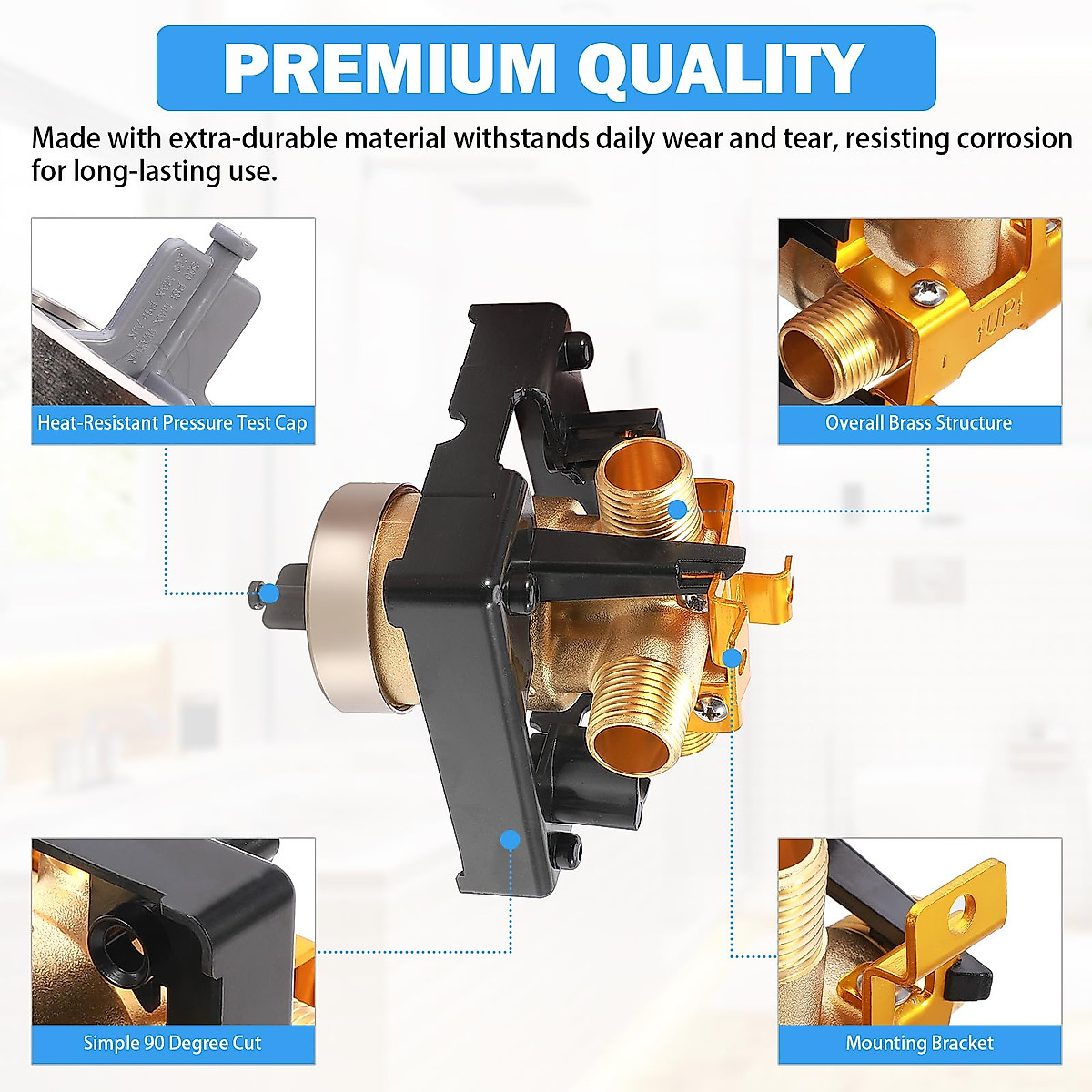 R10000-UNBXHF Universal Shower Valve Body Replacement Delta Faucet R10000 UNBXHF MultiChoice Bathtub and Shower Valve Body for Tub Faucet Trim Kits, Fits Single or Dual Function Delta Faucet Trim Kit