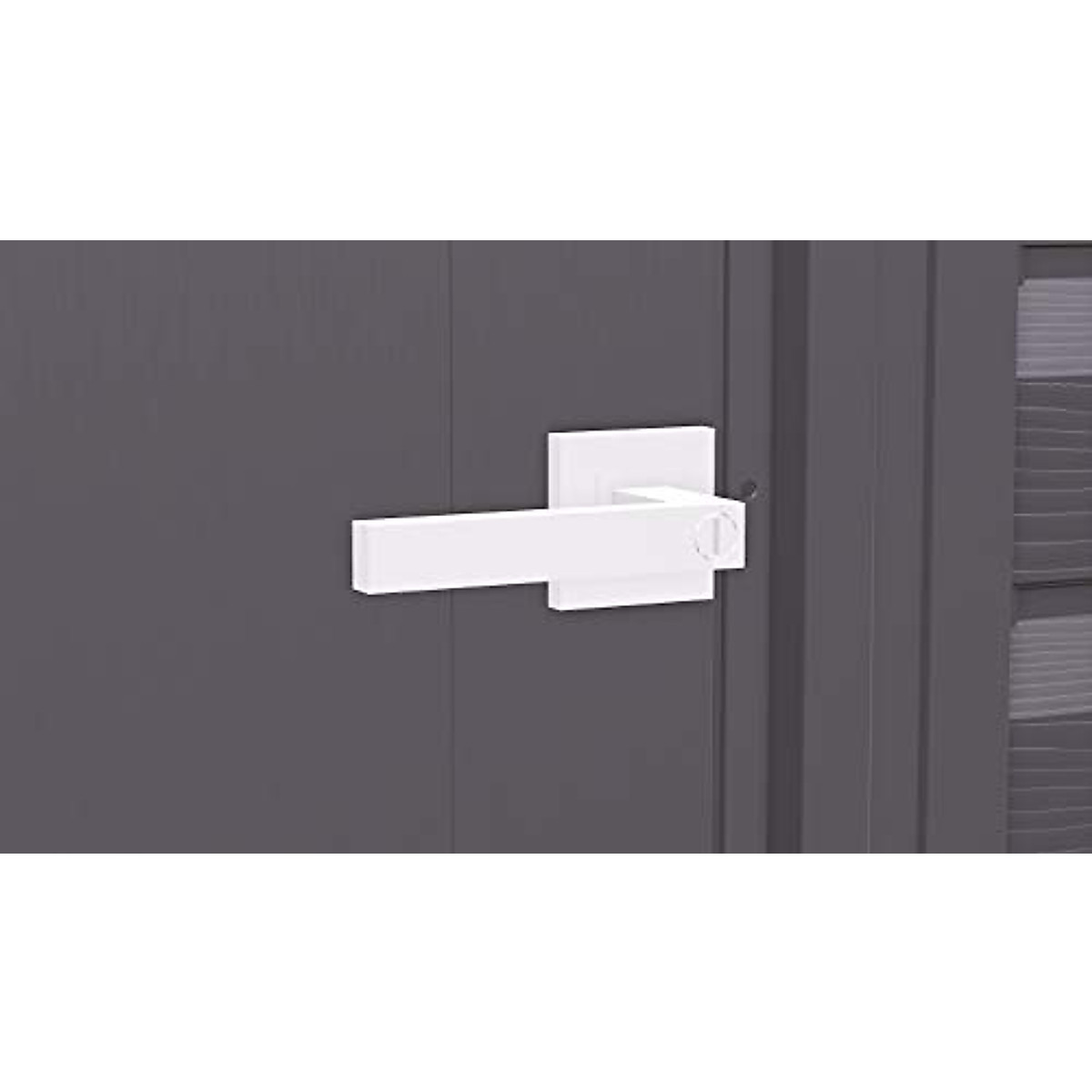 Arrow Select 6' x 7' Outdoor Lockable Steel Storage Shed Building, Charcoal