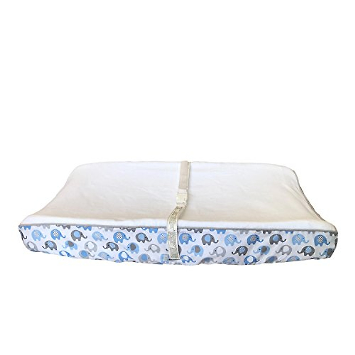 Vera Elephant 100% Cotton Velour Baby Changing Pad Cover (Petal Grey)