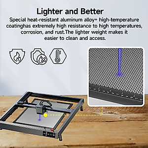 YOOPAI Honeycomb Laser Bed 500x500mm Honeycomb Working Table with Aluminum Panel for Laser Cutter Engraver Accessories, Desktop Protection, Fast Heat and Smoke Dissipation 19.7"x19.7"