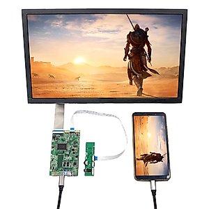 VSDISPLAY 13.3 inch 2560X1440 IPS LCD Screen NV133QHM-A51 with HD-MI Type C LCD Controller Board