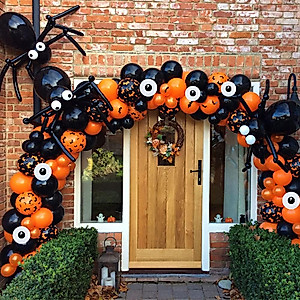 Vuzvuv 50 pcs Eyeball Top Latex Balloons Black White Eye Printed Balloon for Animals Eye DIY Creations Birthday Funny Party Halloween Decoration Garland Balloon Arch （5 inch）