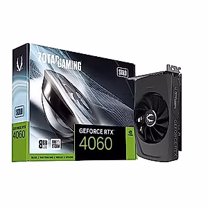 ZOTAC Gaming GeForce RTX 4060 8GB Solo DLSS 3 8GB GDDR6 128-bit 17 Gbps PCIE 4.0 Super Compact Gaming Graphics Card, ZT-D40600G-10L