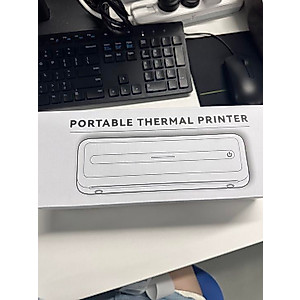 ItriAce Portable Printer, 300DPI Wireless Bluetooth Thermal Printer, Support Multi-Size Thermal Paper, Compatible with iOS, Android & PC, Inkless Mobile Printer for Travel, Office, School, Black